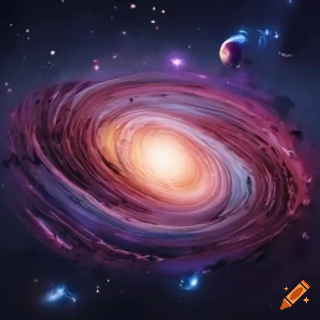 Cosmic view of the universe on Craiyon