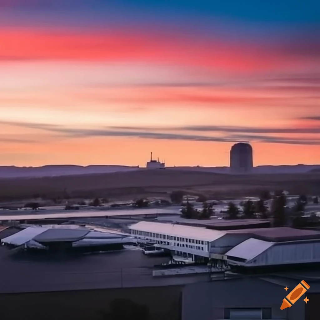 Castle airport in atwater, ca with corporate buildings