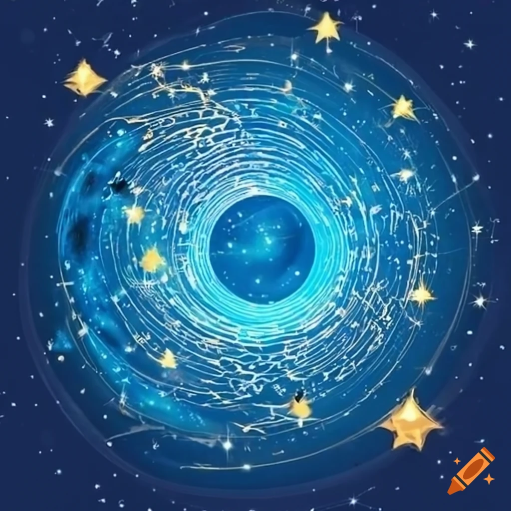 Map of the stars on Craiyon