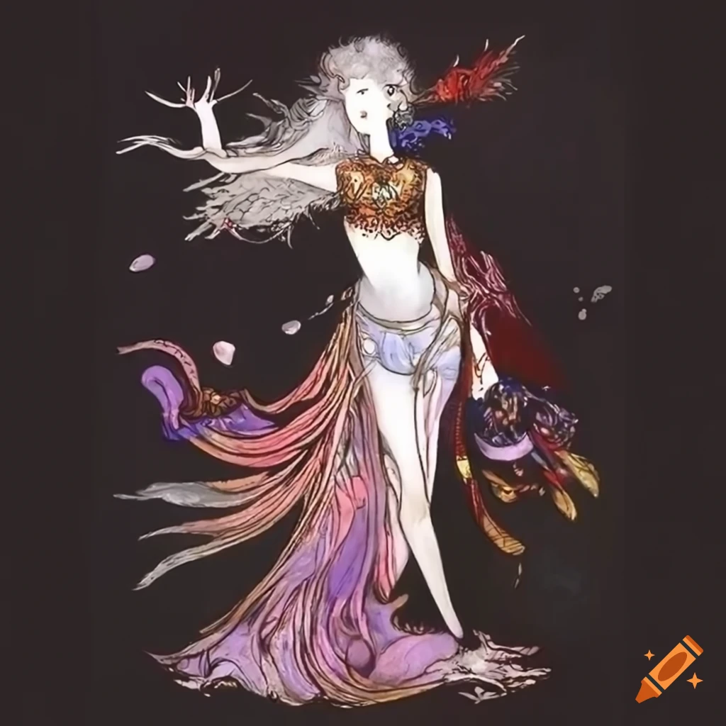 Artwork Of A Full Body Air Goddess