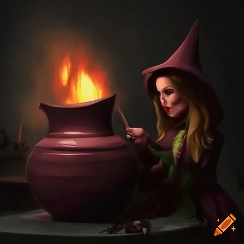 Wizards and witches in a hogwarts-style setting on Craiyon