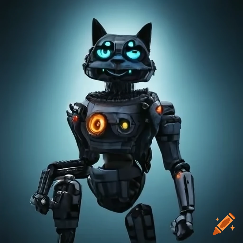 Cat dressed as a robot from star wars