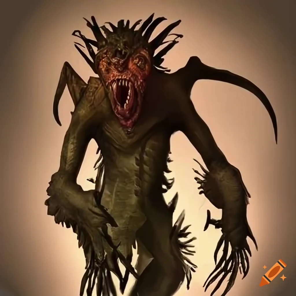 Image of a hook-handed monster in tattered butler uniform on Craiyon