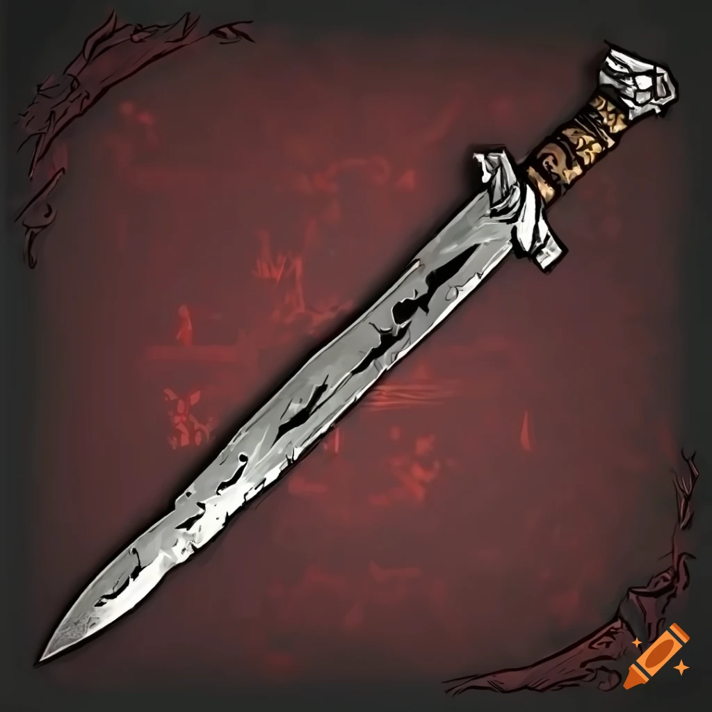 Purple poison dagger in a dark fantasy artwork style on Craiyon