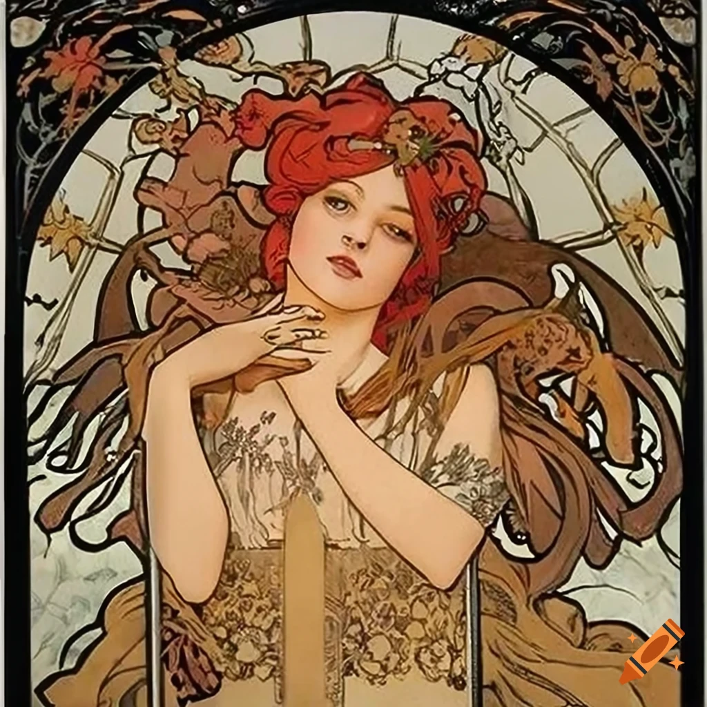 Enchanting forest view by mucha on Craiyon