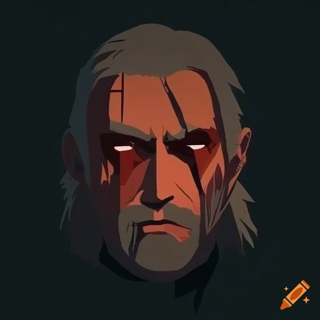 Minimalist the witcher wallpaper on Craiyon