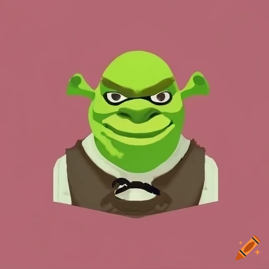 Shrek roaring in Splatoon 3 style on Craiyon