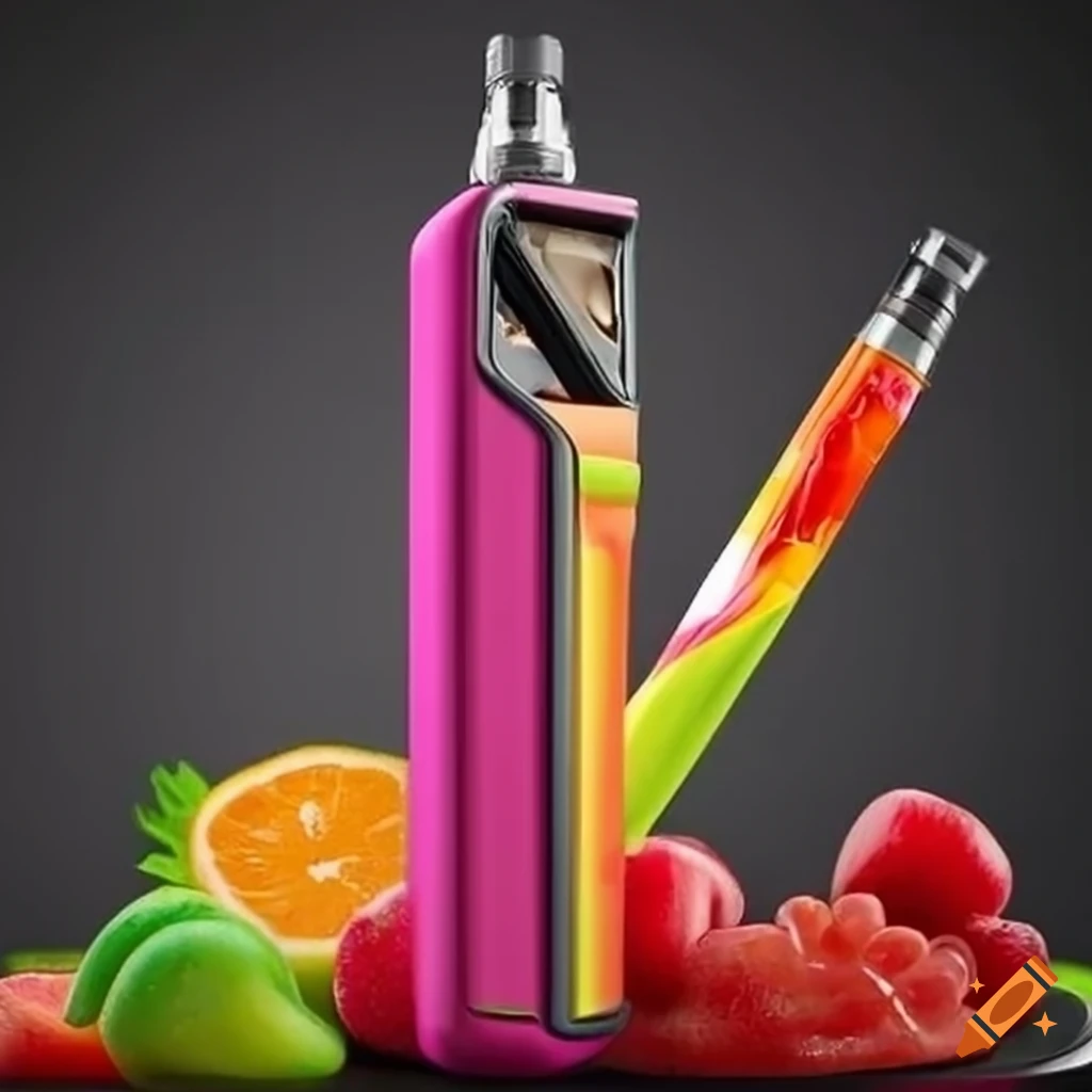 Colorful fruit vapes on Craiyon