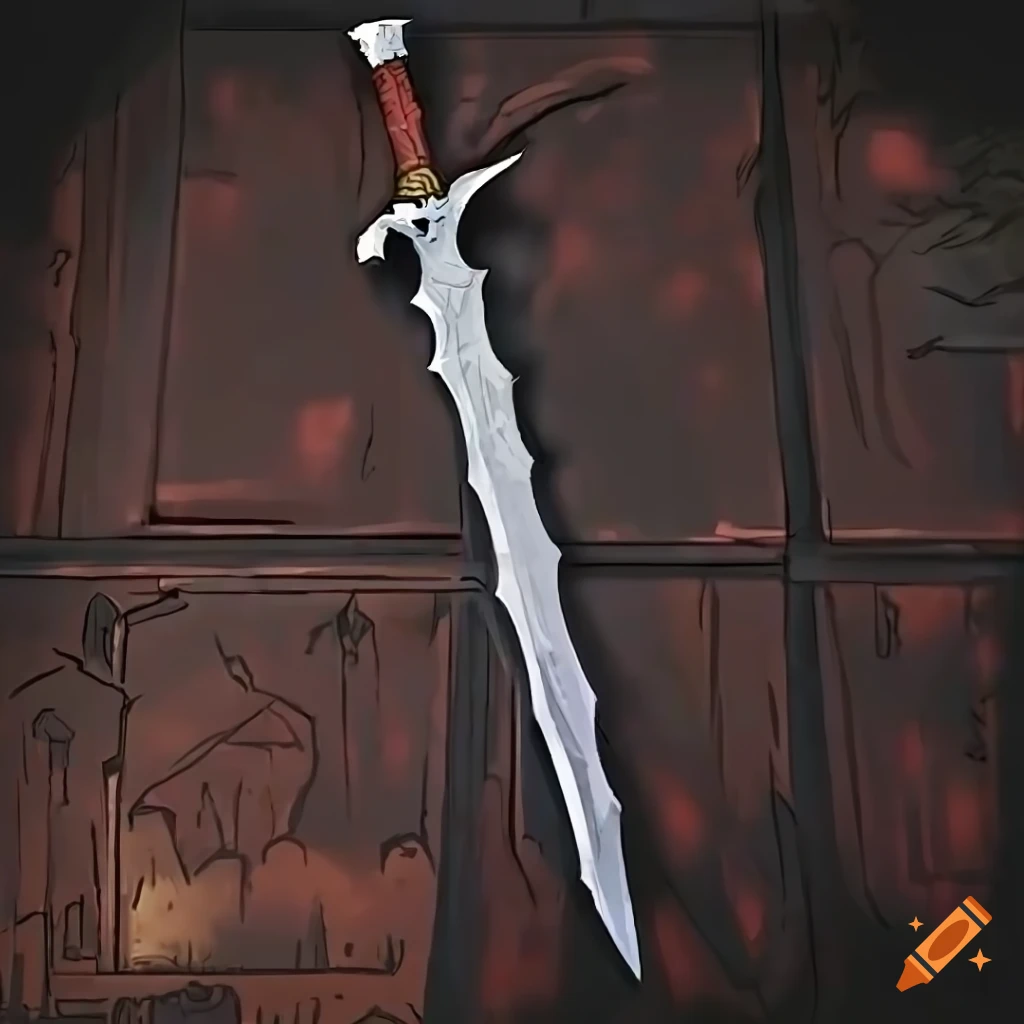 Elegant sword inspired by darkest dungeon style on Craiyon