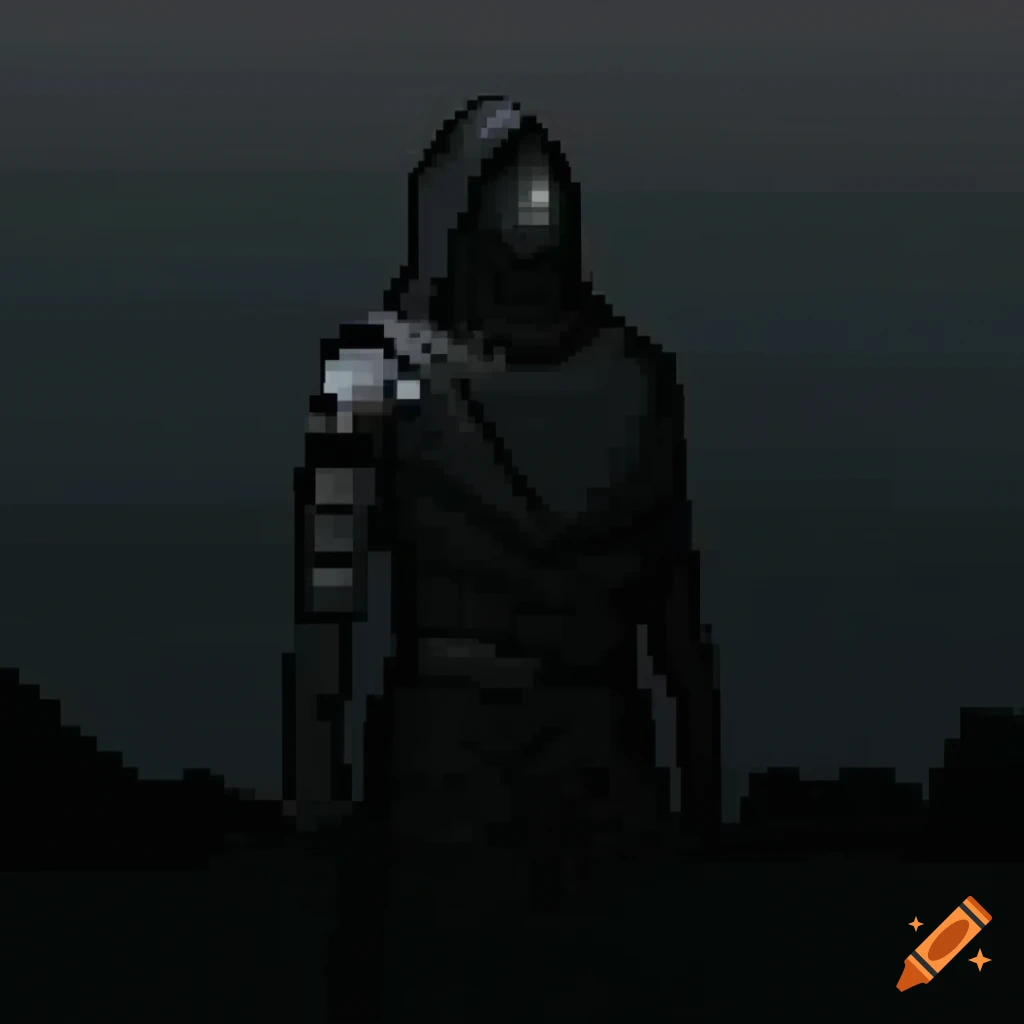 Dark noir pixel art