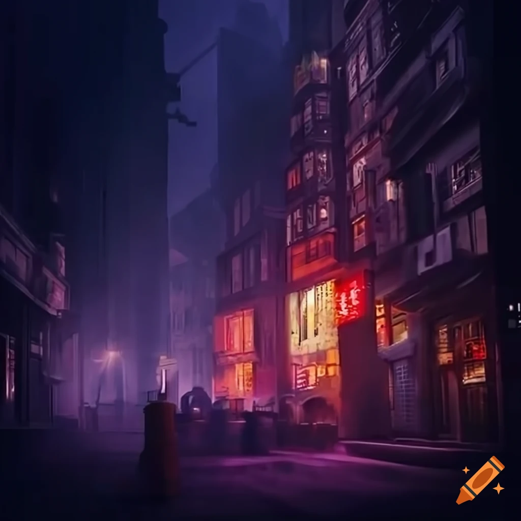 Hyperrealistic 3d art of a foggy street in china on Craiyon