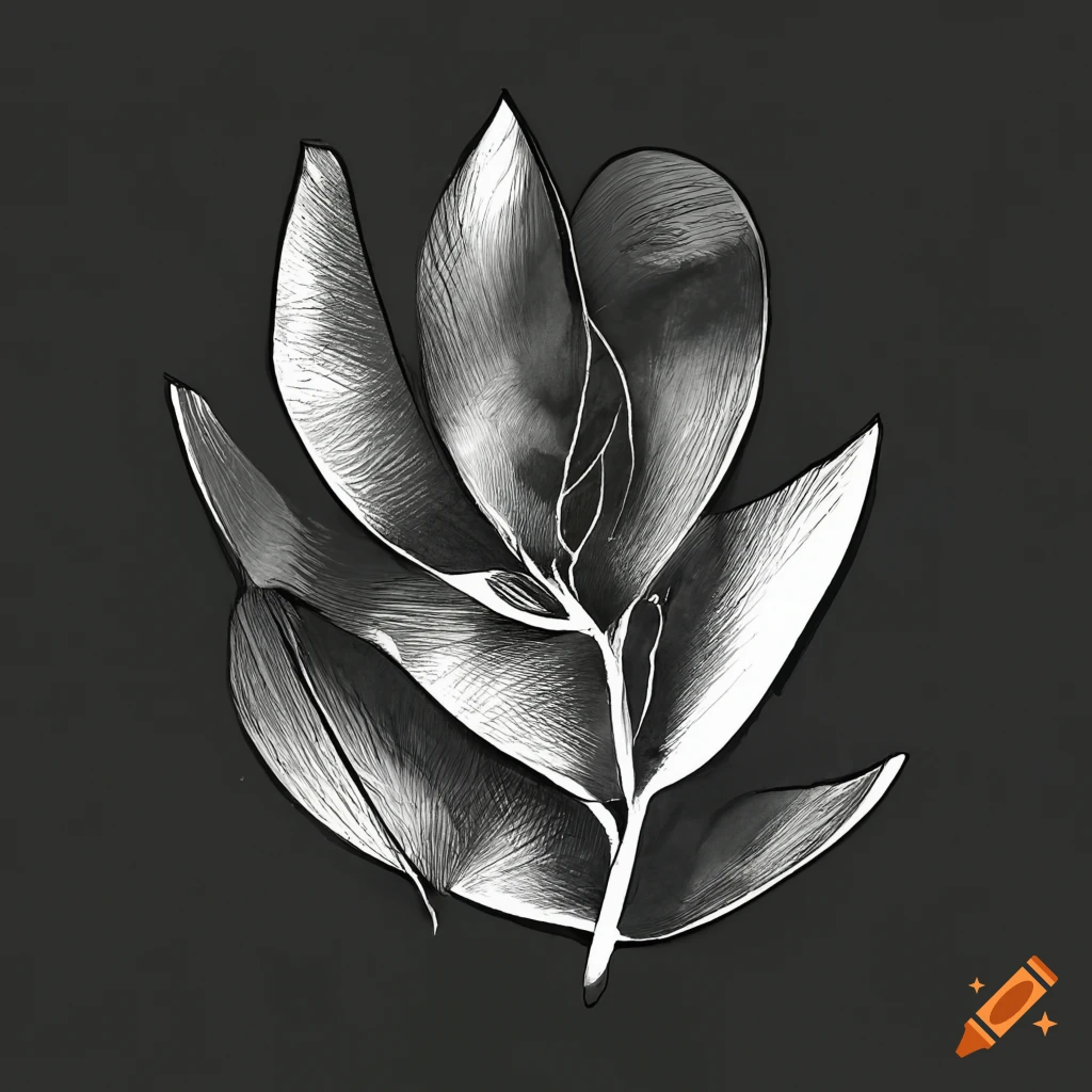 Abstract watercolor line art with botanical elements on Craiyon