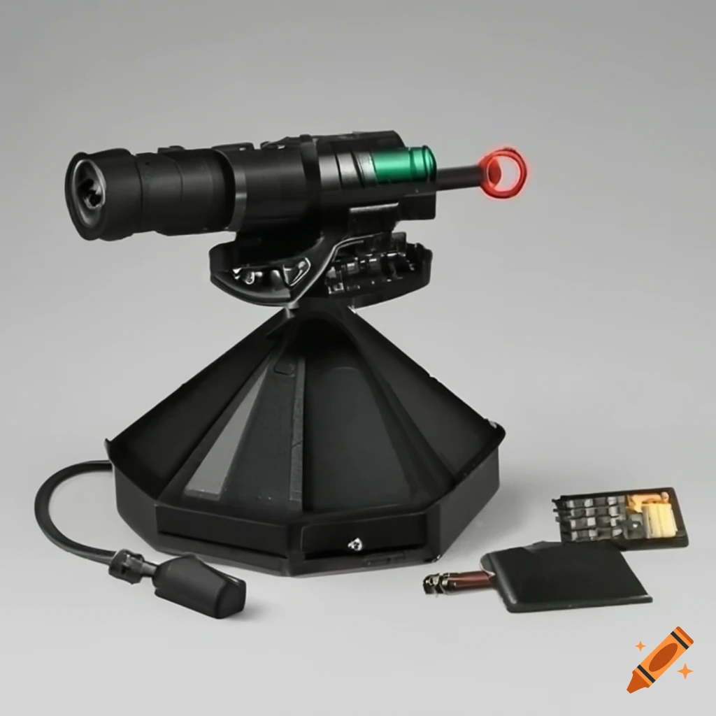 Automatic dart launcher with a camera on Craiyon