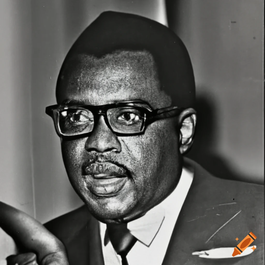 Portrait of mobutu sese seko on Craiyon