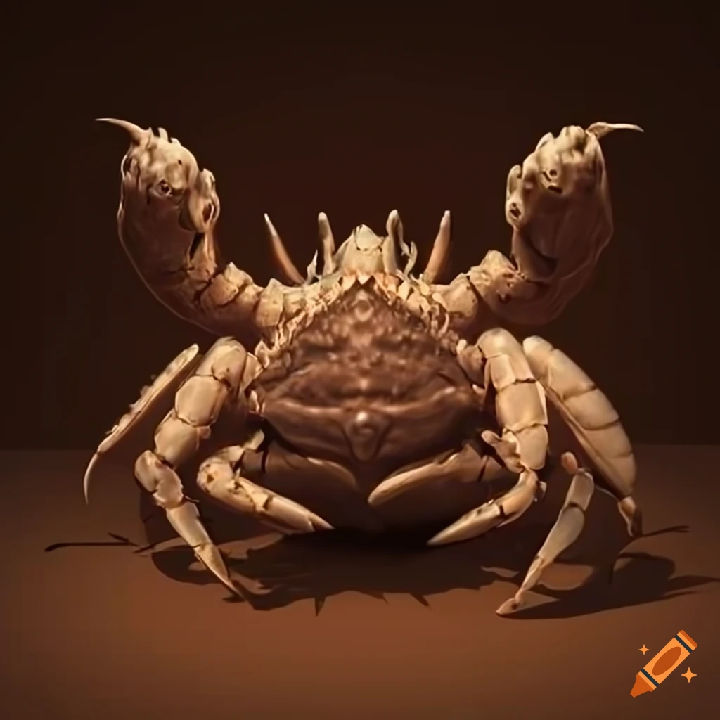 Image of a fantasy desert crab monster on Craiyon