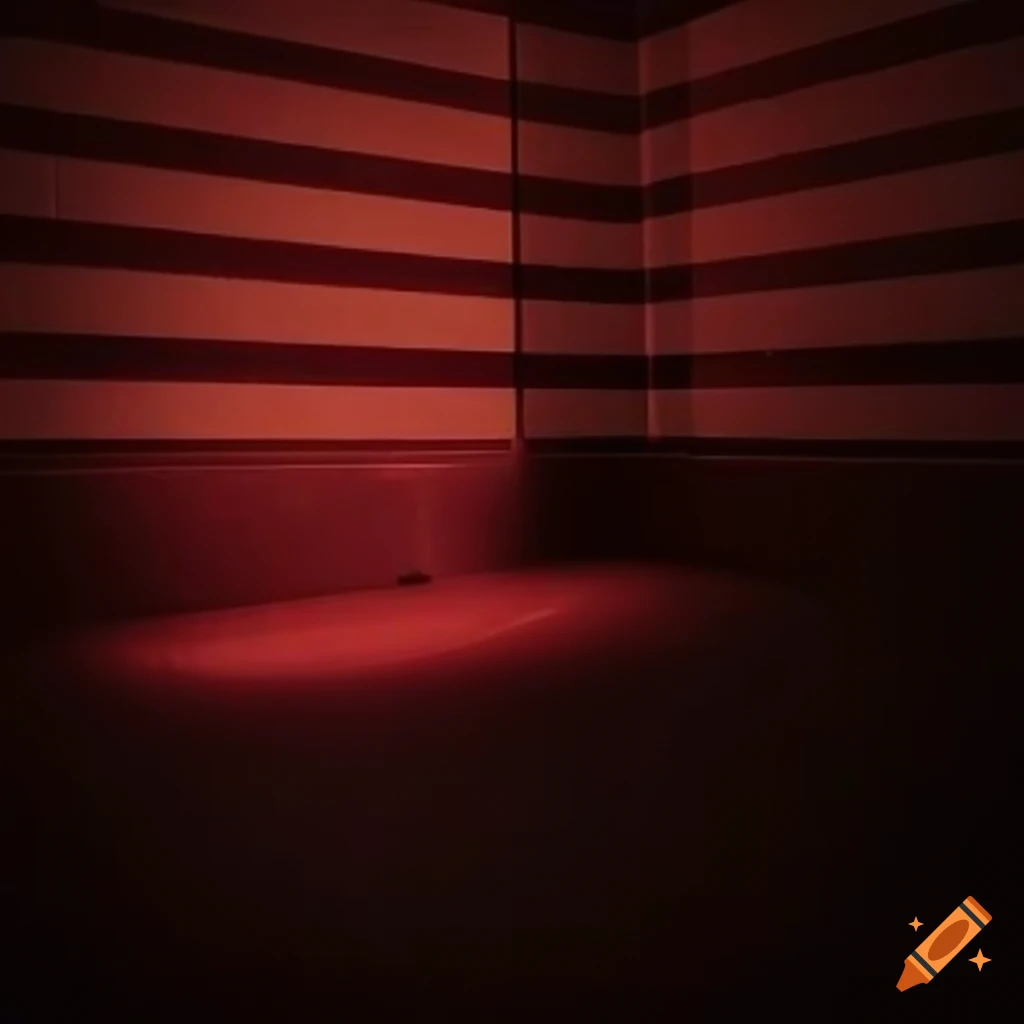 Eerie futuristic liminal space with 80s aesthetics