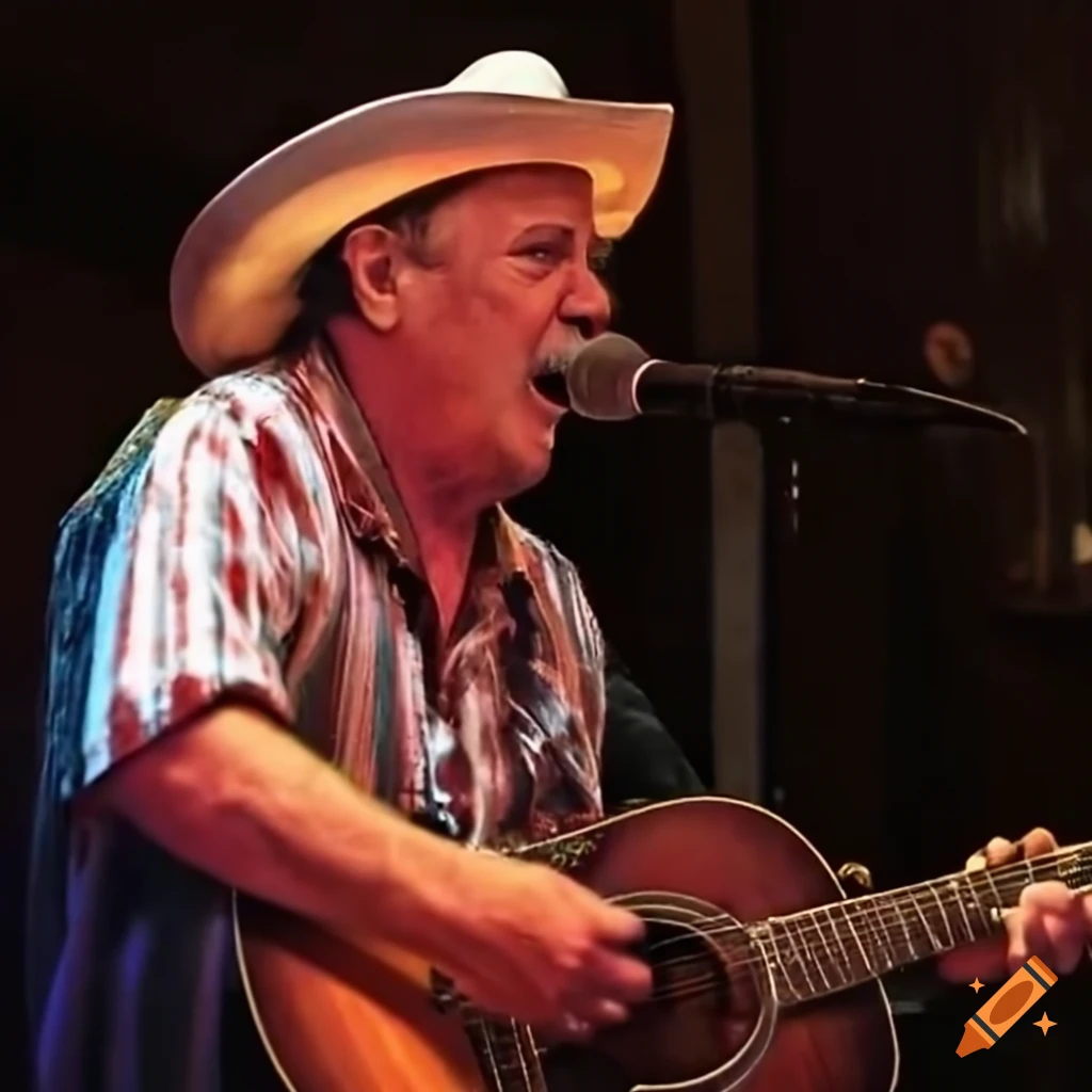 Country singer holding a bud light on Craiyon