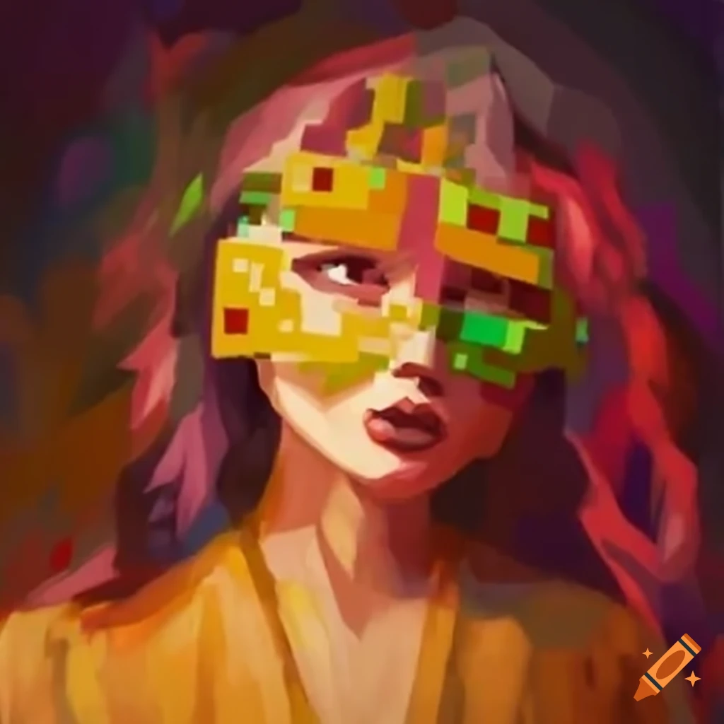 Cosplay of minecraft characters at a masquerade event