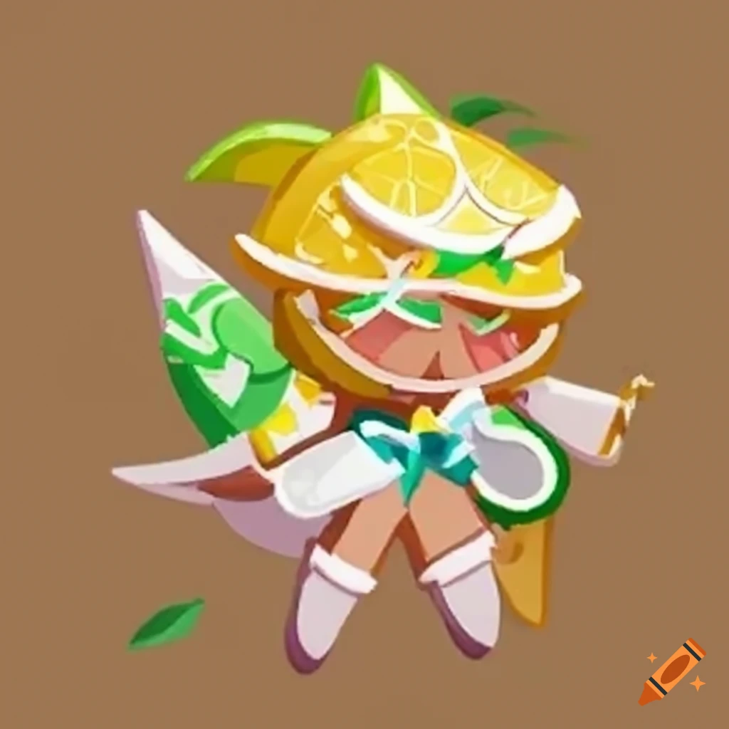 Cute lemon shark from cookie run kingdom game on Craiyon