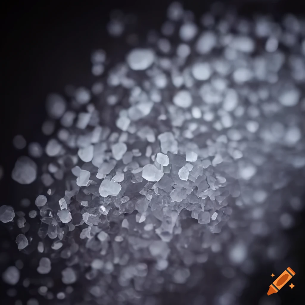 Salt crystal made of old paper on Craiyon