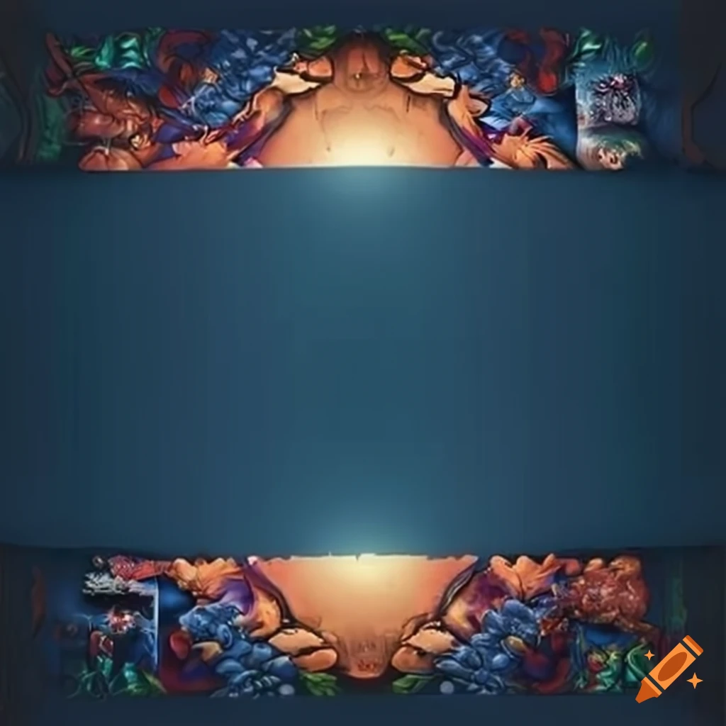 Border design for trading cards on Craiyon