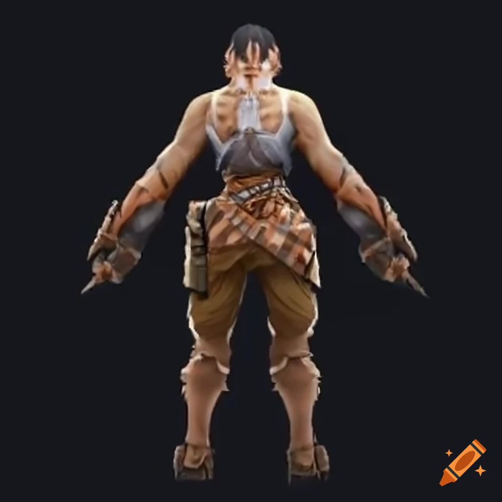 Default skins for a video game on Craiyon