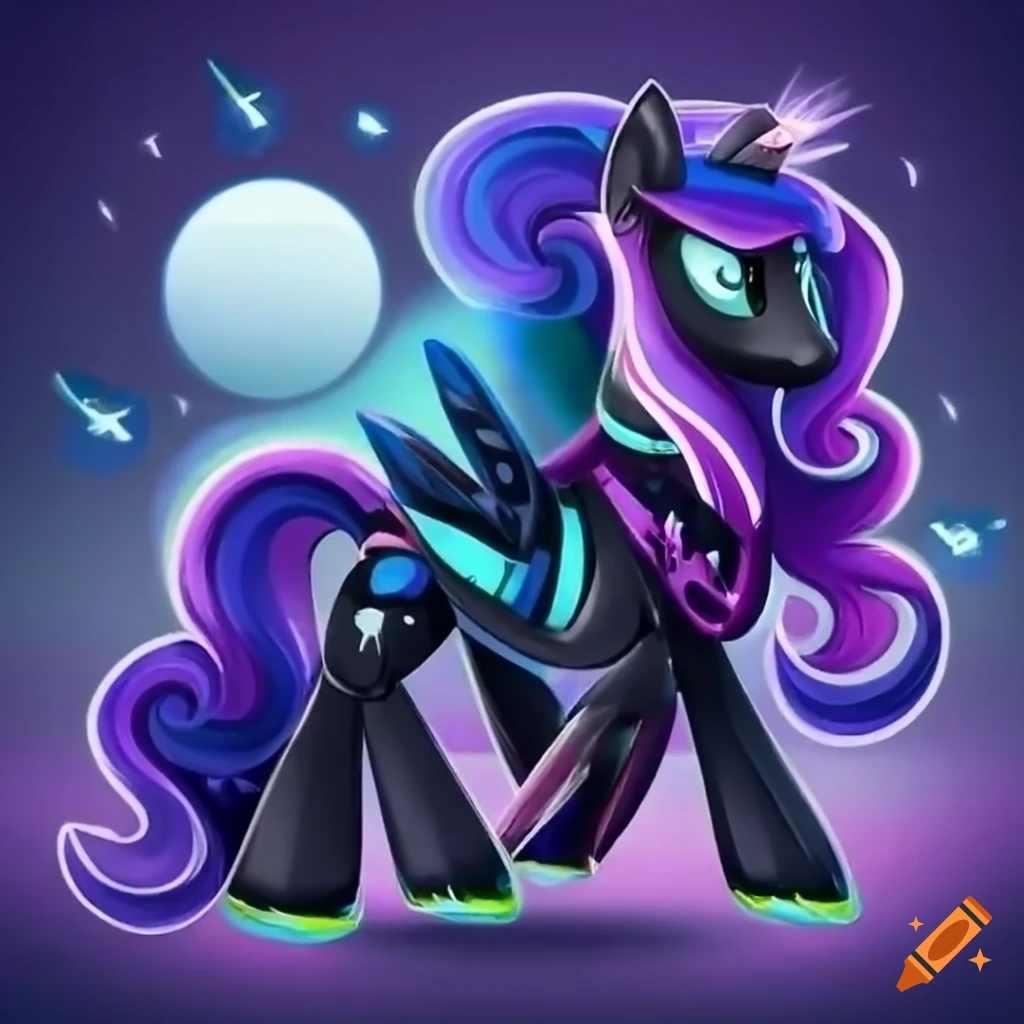 Detailed artwork of a My Little Pony character on Craiyon