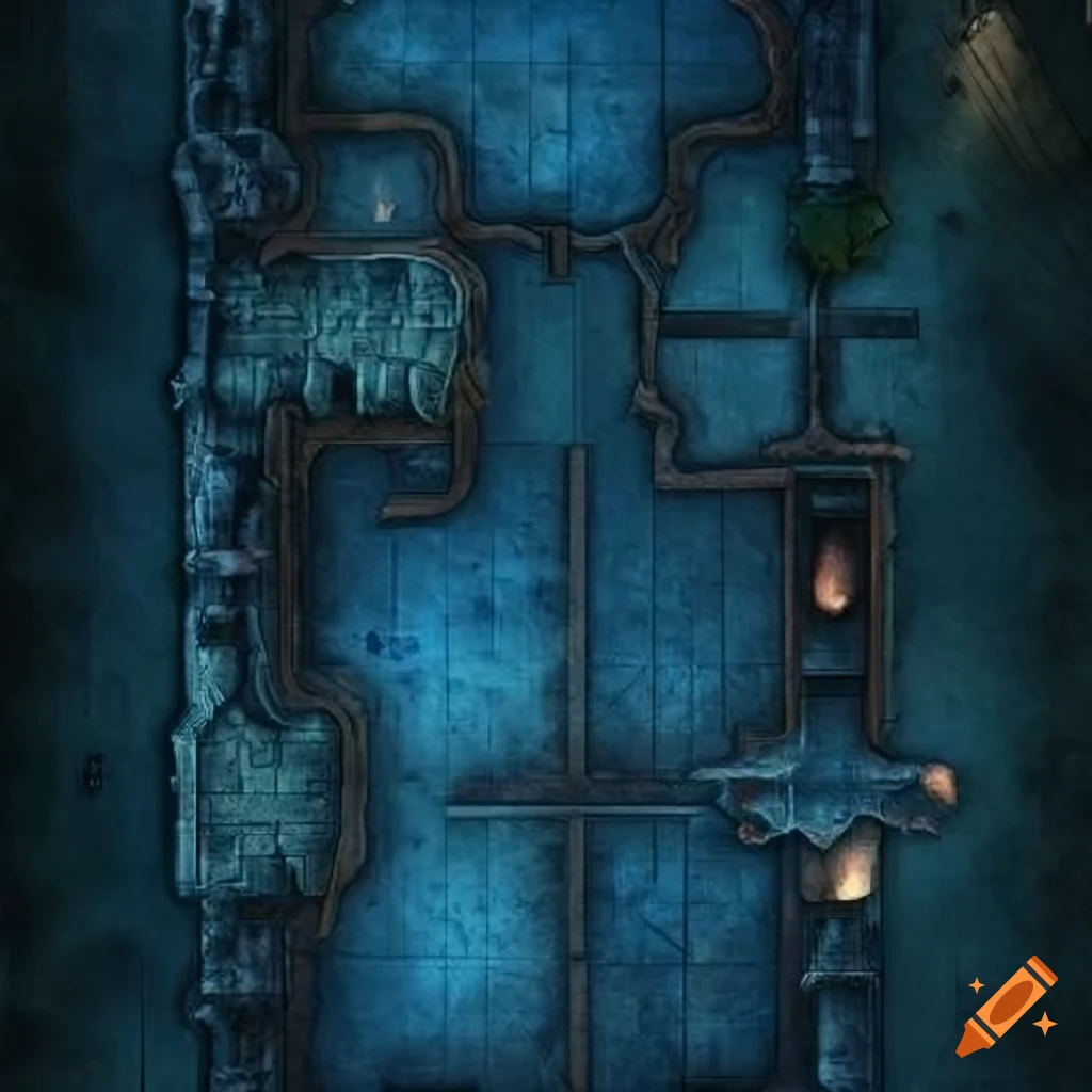 Detailed battle map of a cemetery with tombs on Craiyon