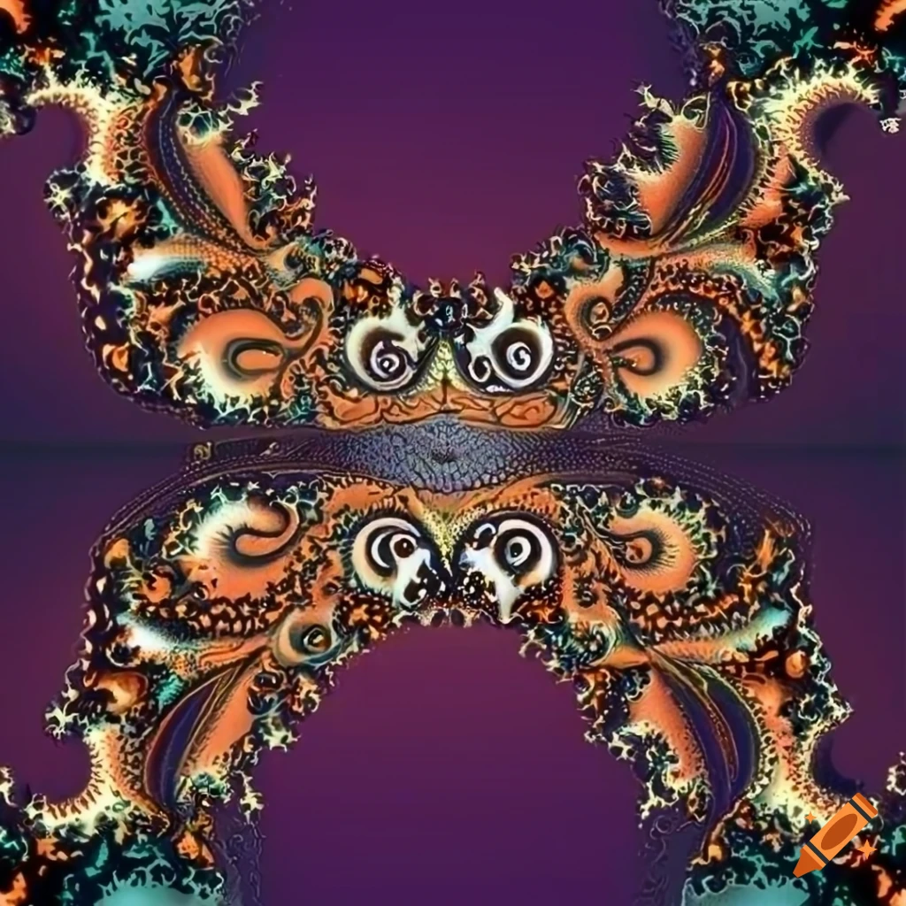 Intricate black mandelbrot root texture with sharp patterns on Craiyon