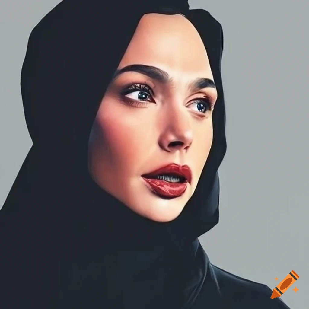 Gal gadot wearing a hijab on Craiyon