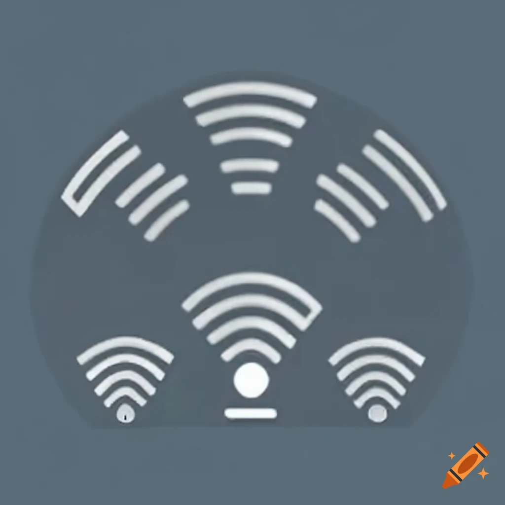 Strong wi-fi signal icon on Craiyon