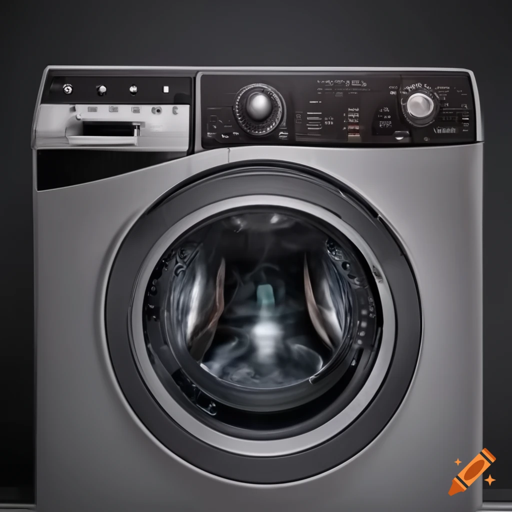 Innovative washing machine with robotic arms for drying and folding ...
