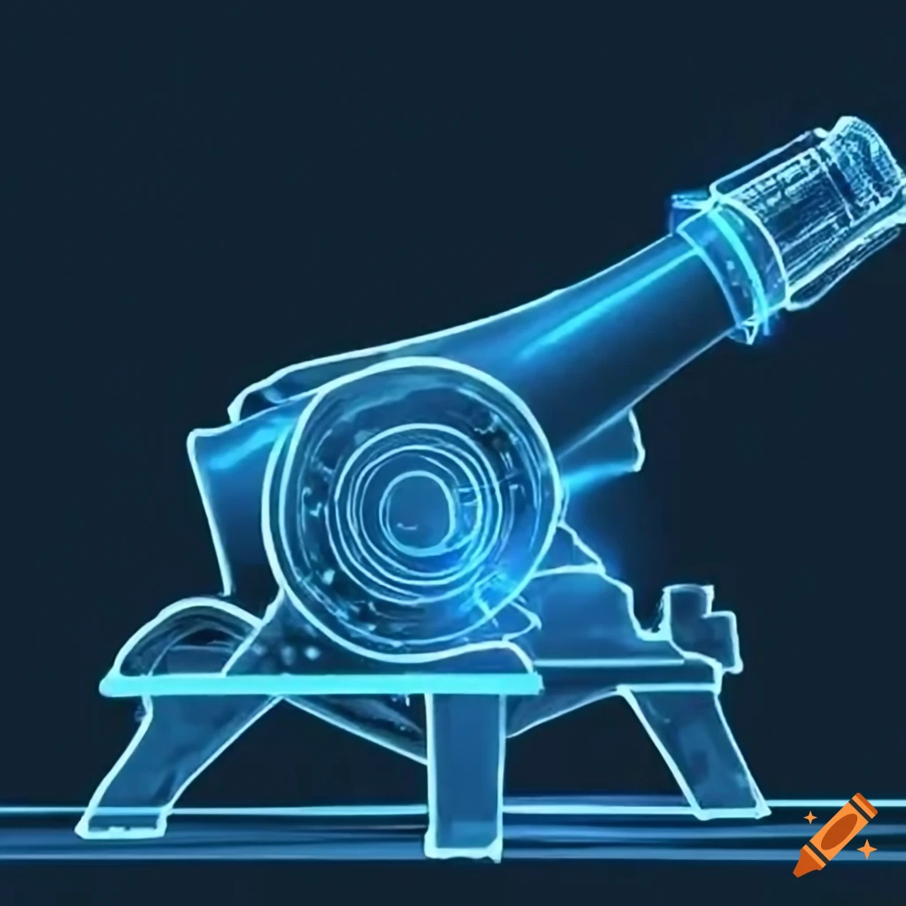 Long barrel cannon on Craiyon