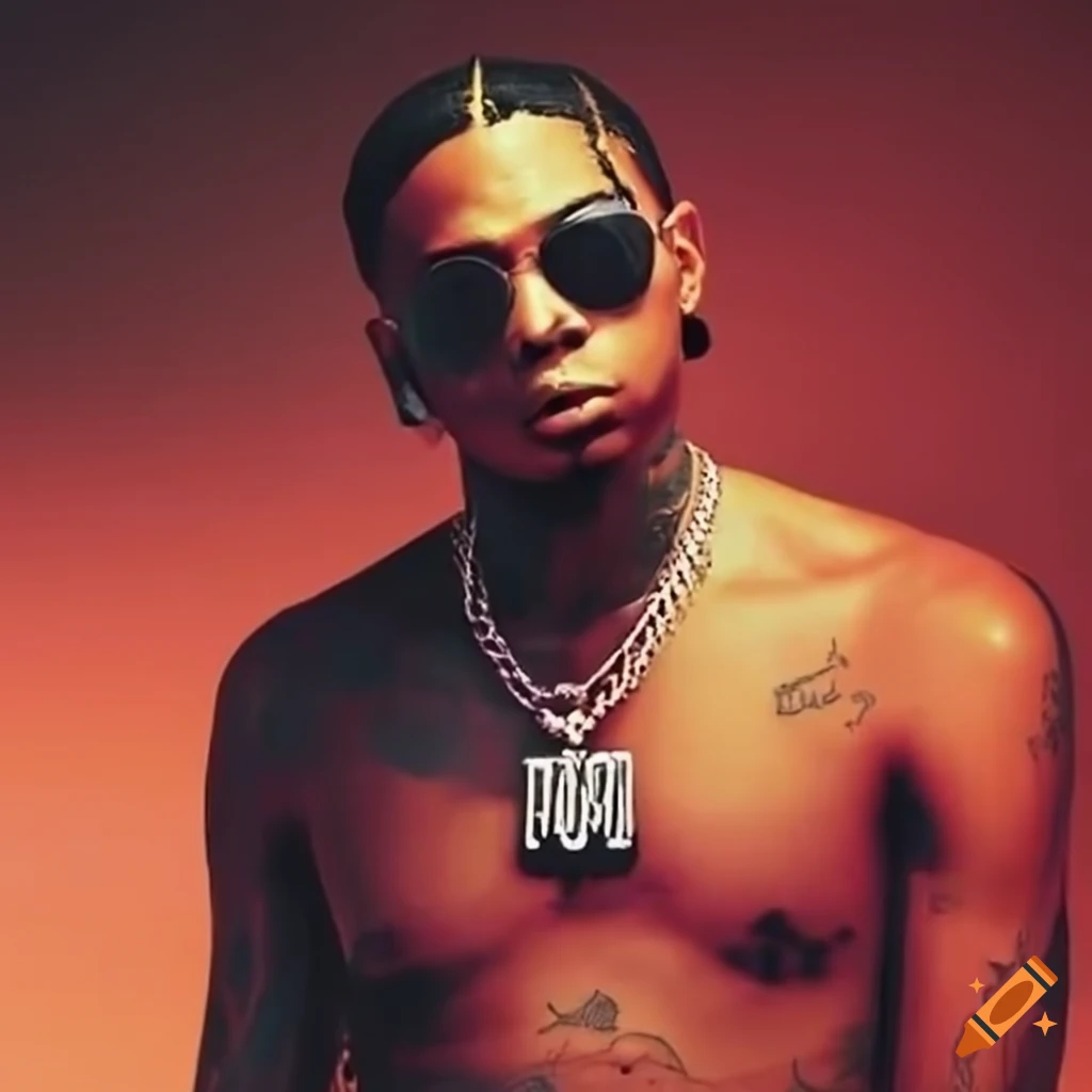 Portrait of an established rapper on Craiyon