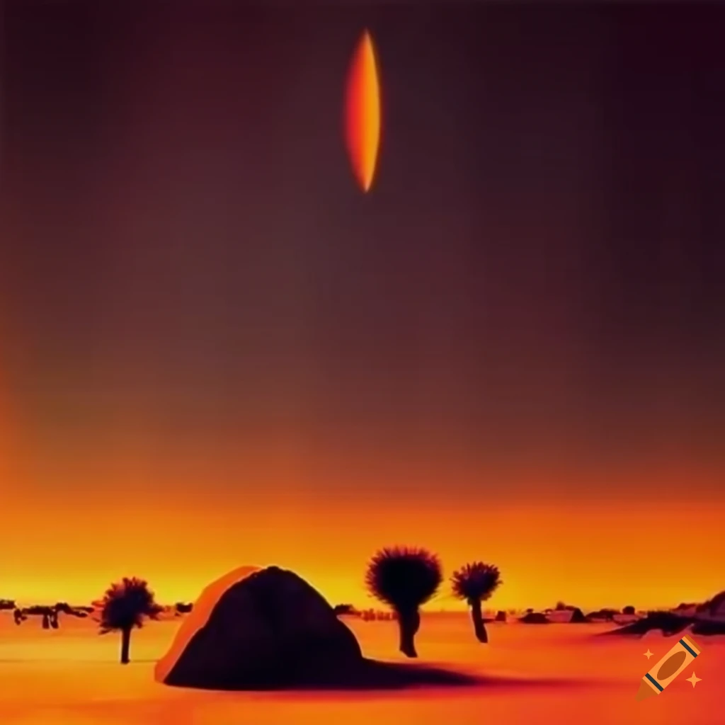 Album art inspired by pink floyd's joshua tree on Craiyon