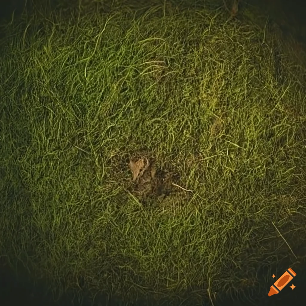 Close-up photo of dirty ground with grass on Craiyon