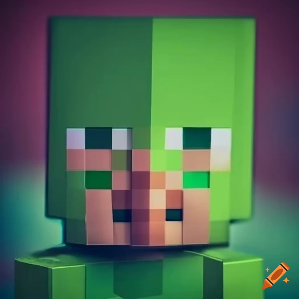Minecraft creeper smoking a cigarette on Craiyon