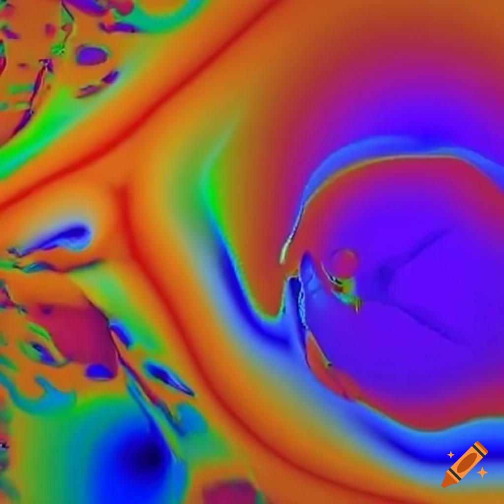 Abstract representation of thermal heat on Craiyon