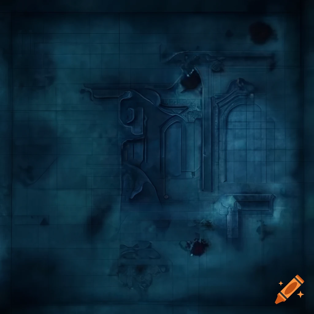 Detailed battle map of a cemetery with tombs on Craiyon