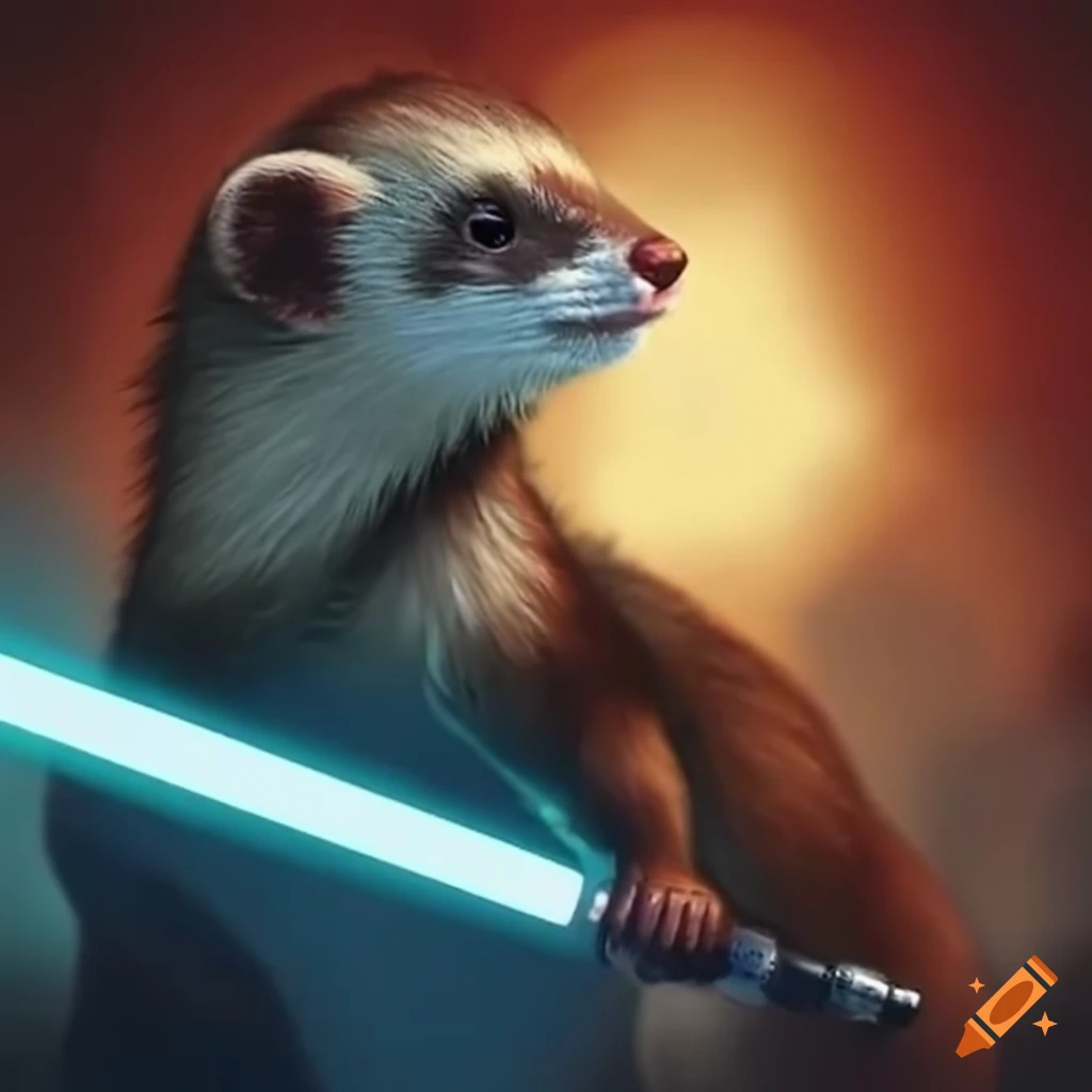 Ferret rogue fantasy artwork on Craiyon