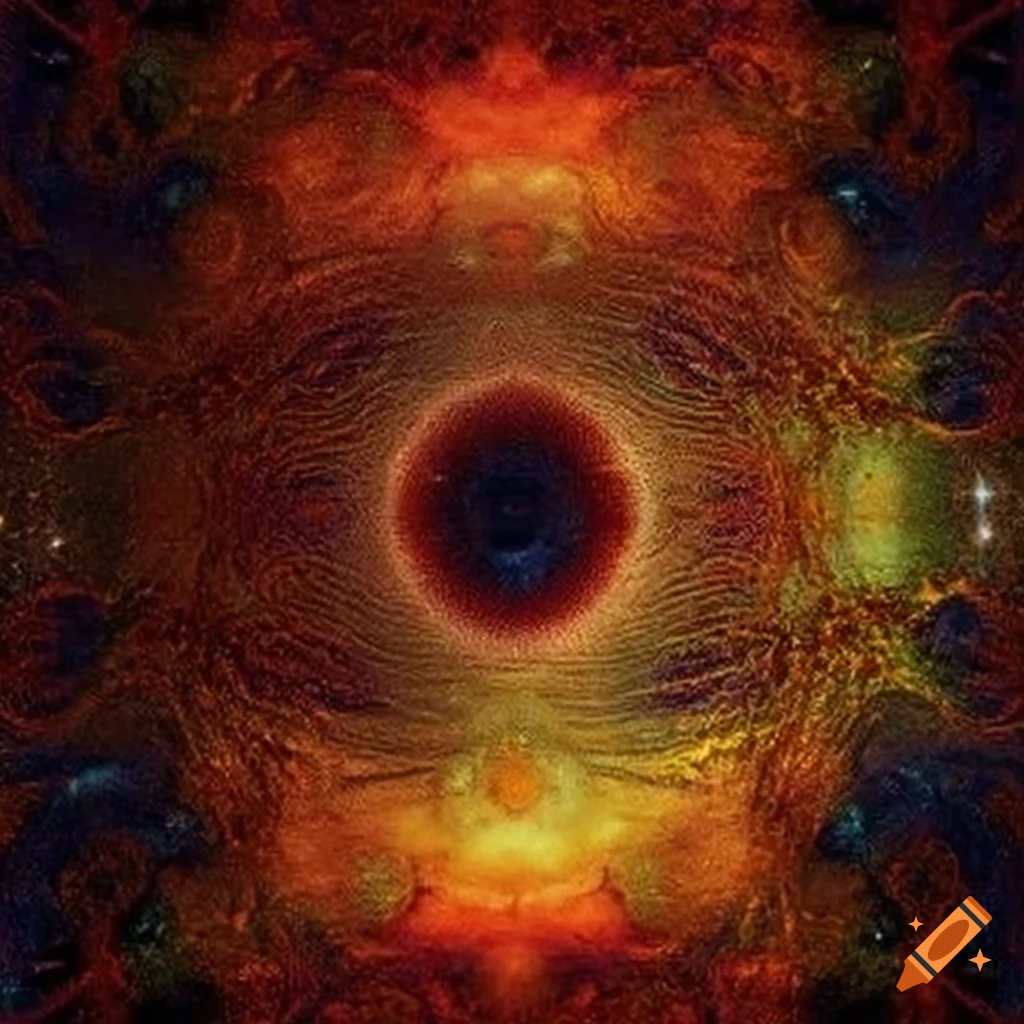 Esoteric metaphysical illustration of atoms on Craiyon