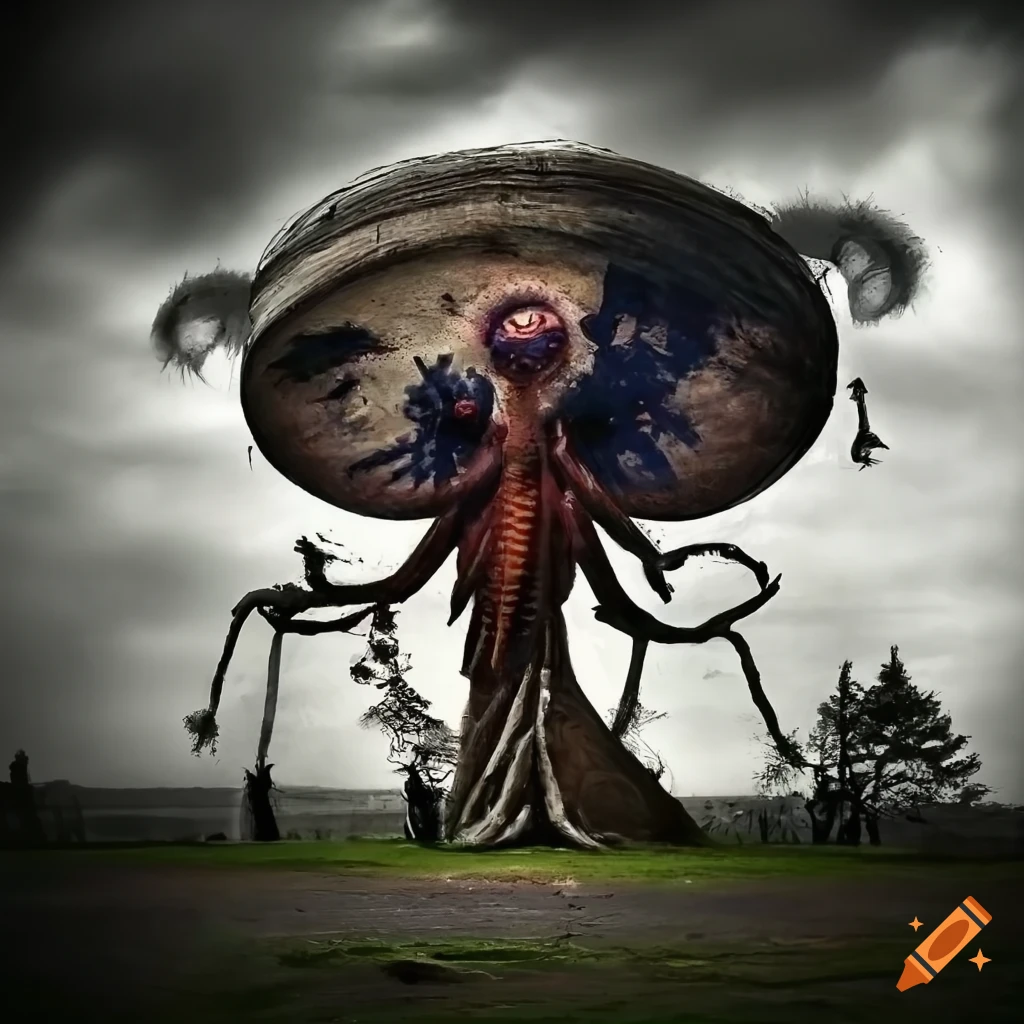 Young woman in an empire dress battling a giant centipede with a sword ...