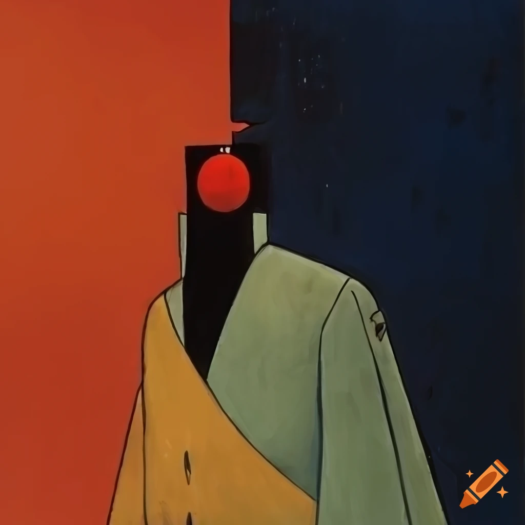 Fusion of malevich and moebius art style on Craiyon