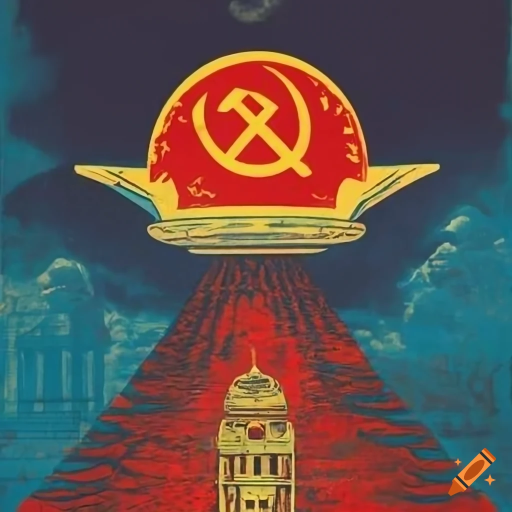 Communist movie poster on Craiyon
