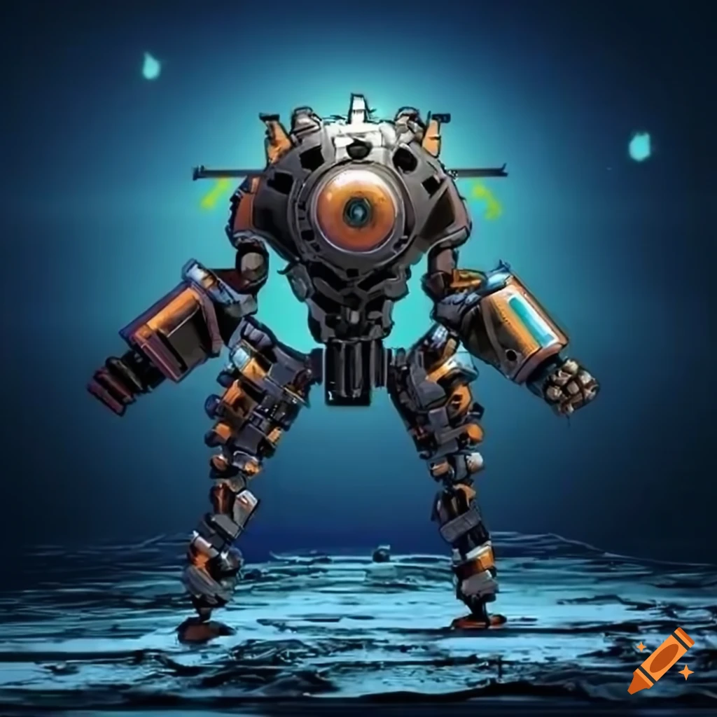 Poetic depiction of a brave robot in a futuristic world on Craiyon