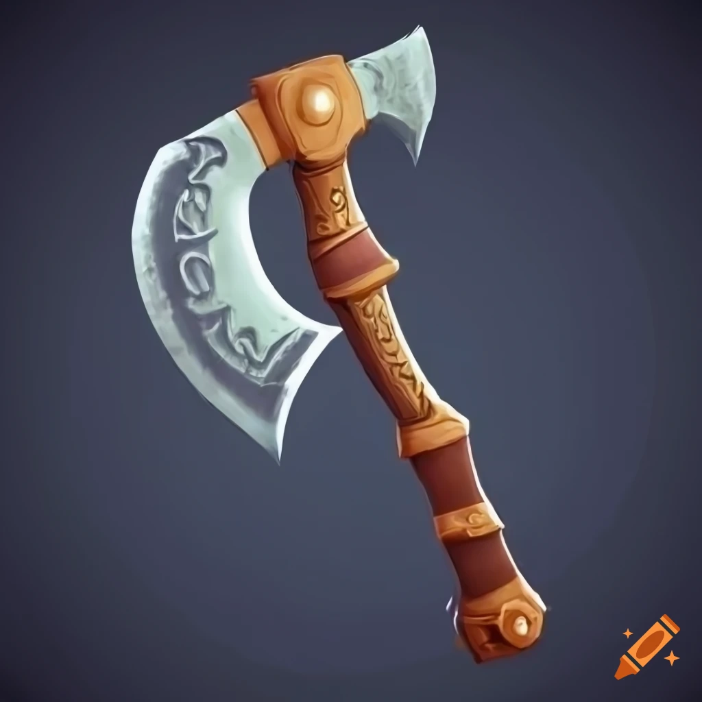 Stylized fantasy axe