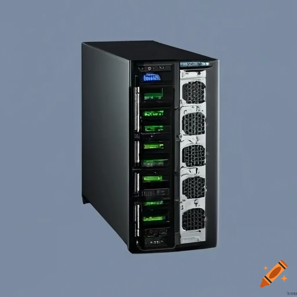 Image of numerous servers on Craiyon