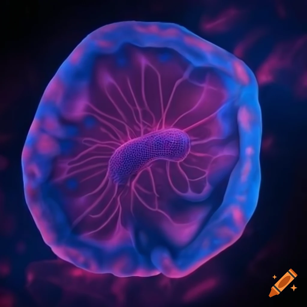 Illustration of human cells on Craiyon