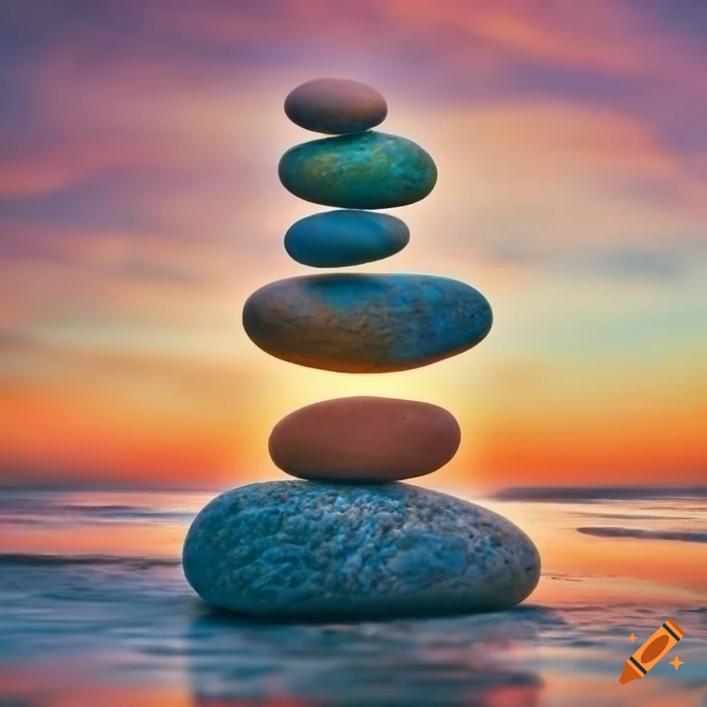 Learn how to balance rocks on Craiyon