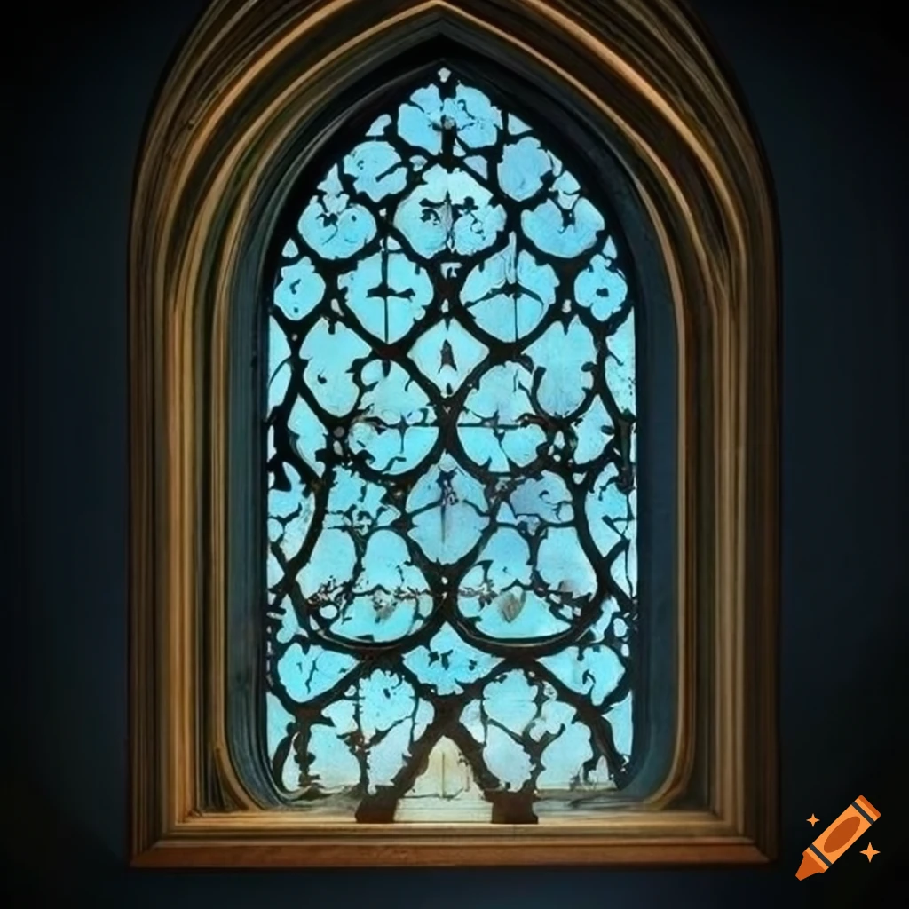 Islamic art with gothic window design